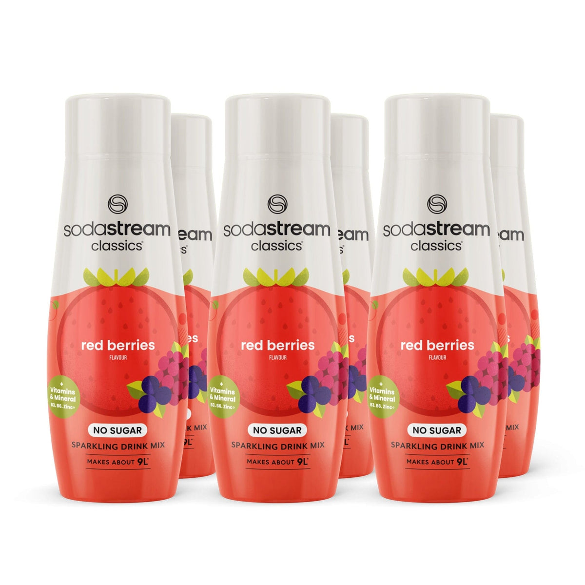 SodaStream Classics Red Berries 6 Pack - No Sugar – SodaStream UK