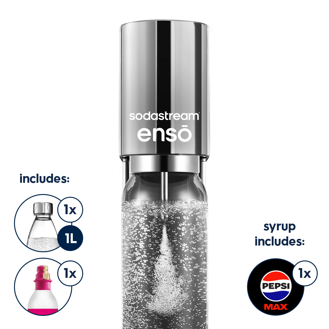SodaStream Enso - Stainless Steel Premium Sparkling Water Maker ...