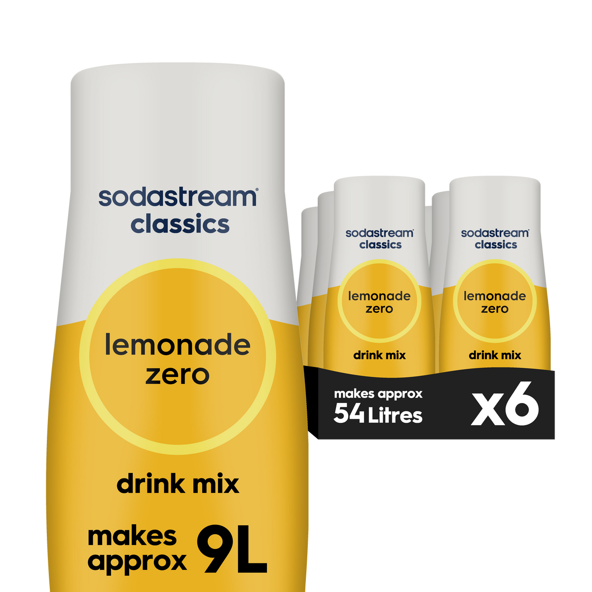 Sodastream Classics Cloudy Lemonade 6 Pack Sugar Free Syrup Drink Mix ...