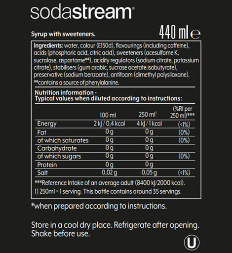 SodaStream Syrup Pepsi Max Mango 440ml - Sugar Free – SodaStream UK
