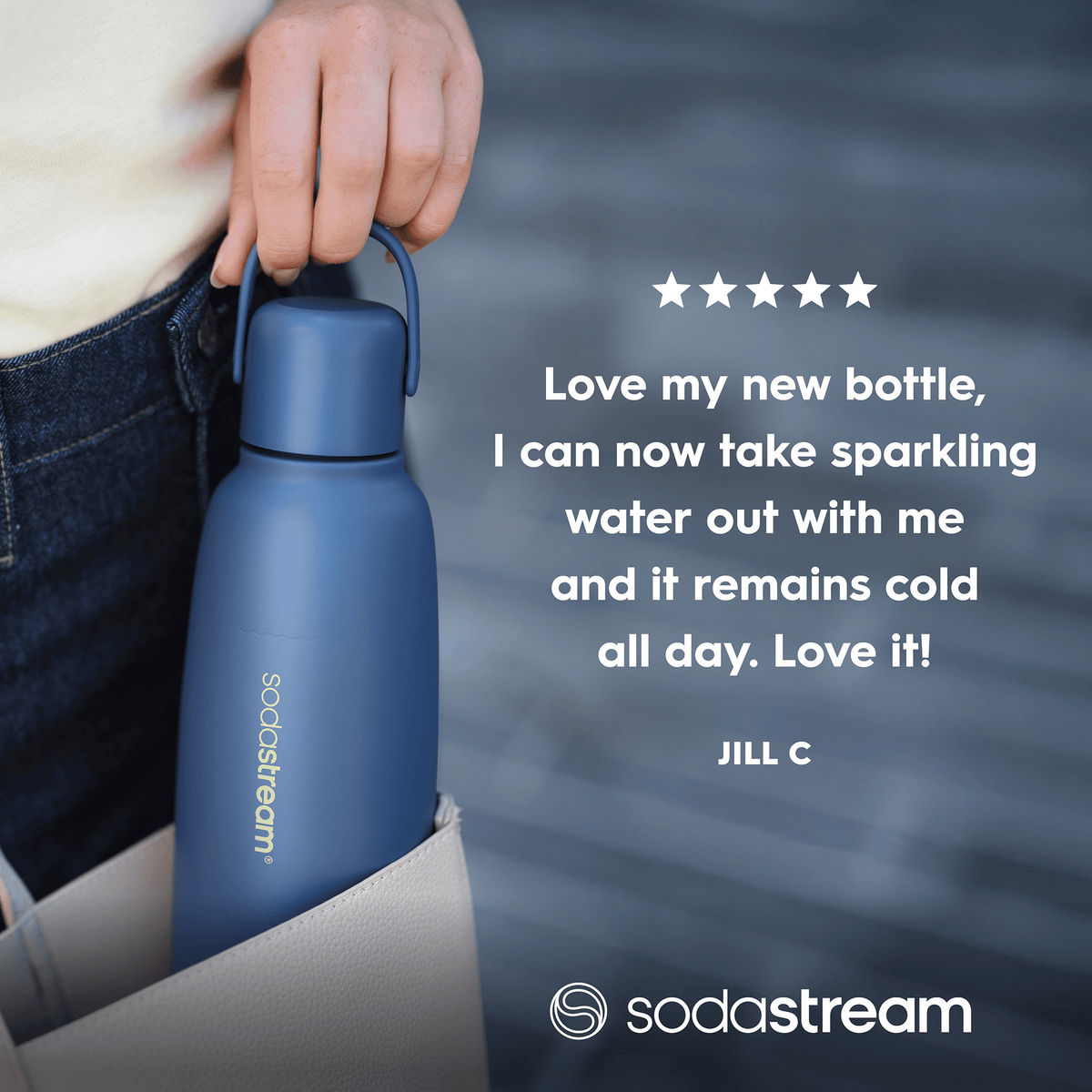 SodaStream Fizz & Go Cool Bottle 0.9L Stainless Steel – SodaStream UK
