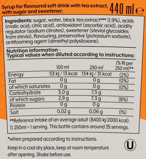 SodaStream Lipton Peach Syrup Drink Mix – SodaStream UK